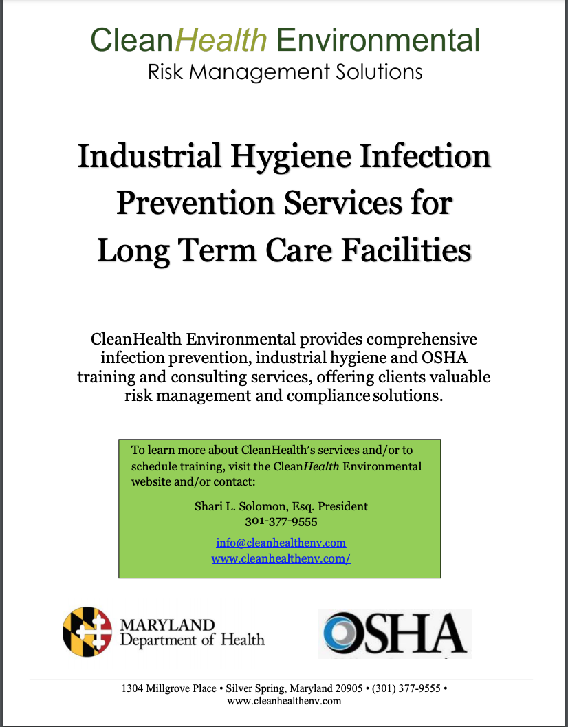 Industrial Hygiene for Long-Term Care | Infection Prevention